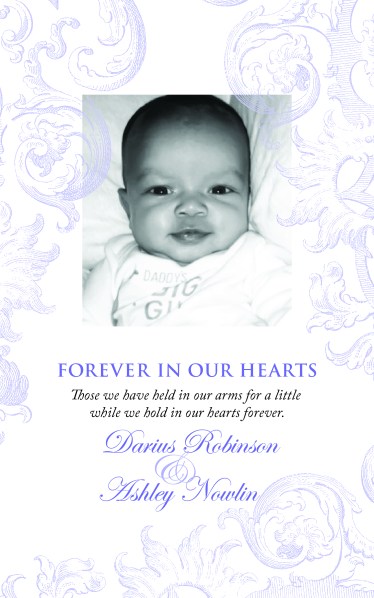 Memorial Cards/Birth Announcements